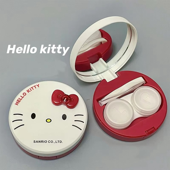 Hello Kitty | Bath & Body | Hello Kitty Contact Lens Case White Red ...